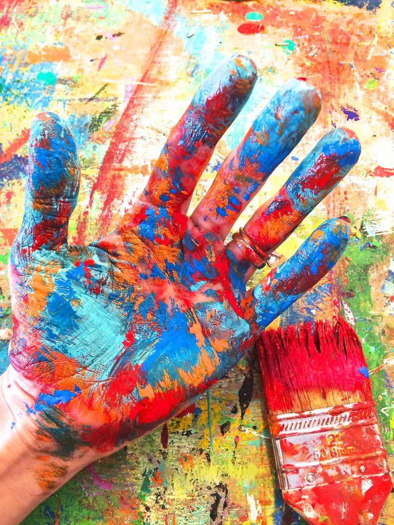 kaleidoscope Hands | Living in Color - rosemary pierce modern art