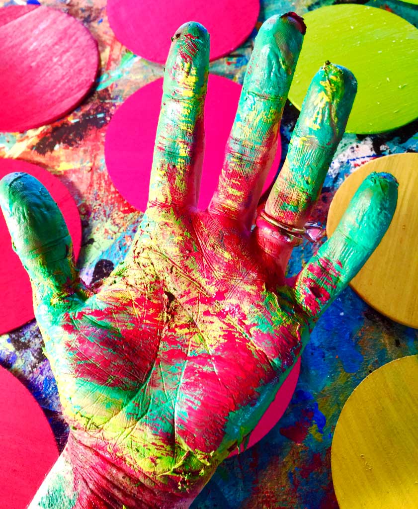 kaleidoscope Hands | Living in Color - rosemary pierce modern art